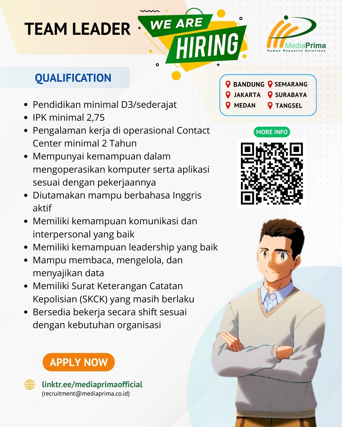 Lowongan Pekerjaan – Media Prima HR Solutions